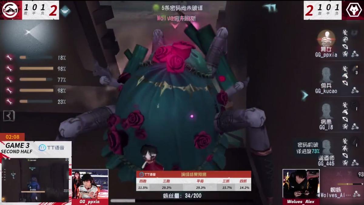 Fifth Personality 2022 IVL Summer Finals D2 Chengdu GG vs Wolves third ...