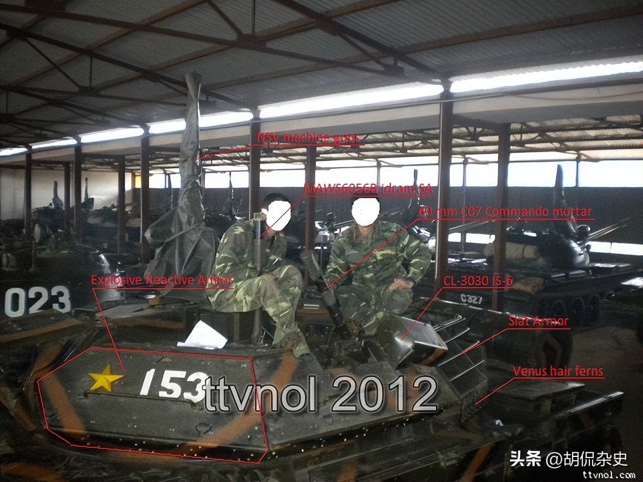 Southeast Asia Xiaobawang "Vietnam" Army T-54M3 and T-55M3 tanks (2 ...