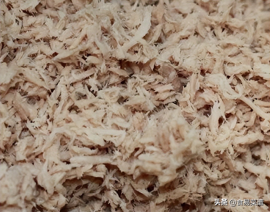 Homemade meat floss, the fluffy level is comparable to the commercially ...
