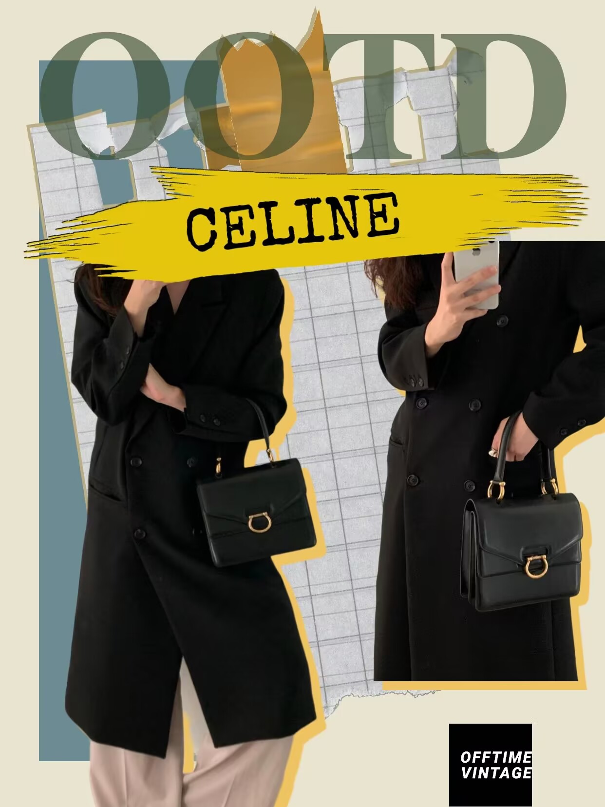 look here! Minimalist fashion retro CELINE! Both - iNEWS