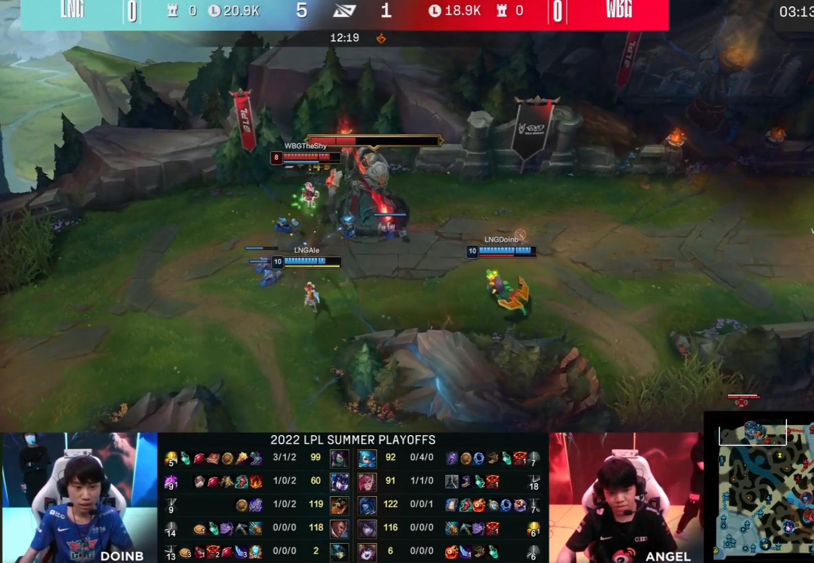 "Sofm played like an LNG guy", WBG playoff round, Theshy was sprayed ...