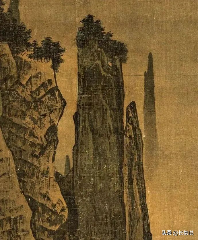 "Wind in the Pines of Thousand Valleys" by Li Tang, the method of ...