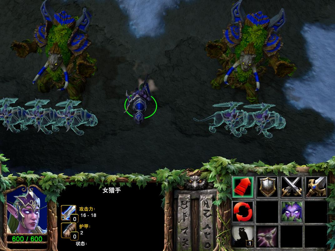 Warcraft 3: A melee huntress with agility, normal attack and ejection ...