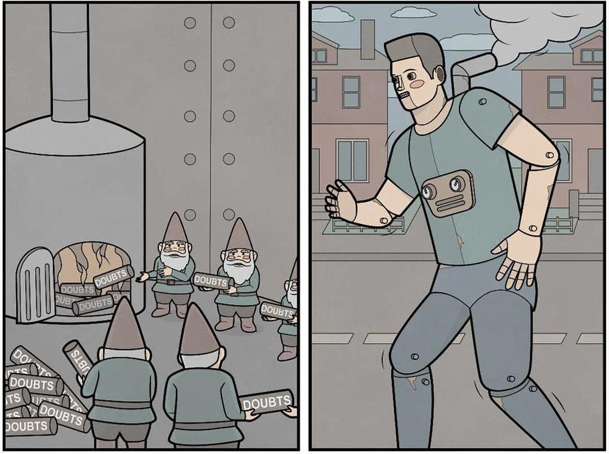 Small comics with peculiar angles are not only very interesting, but ...