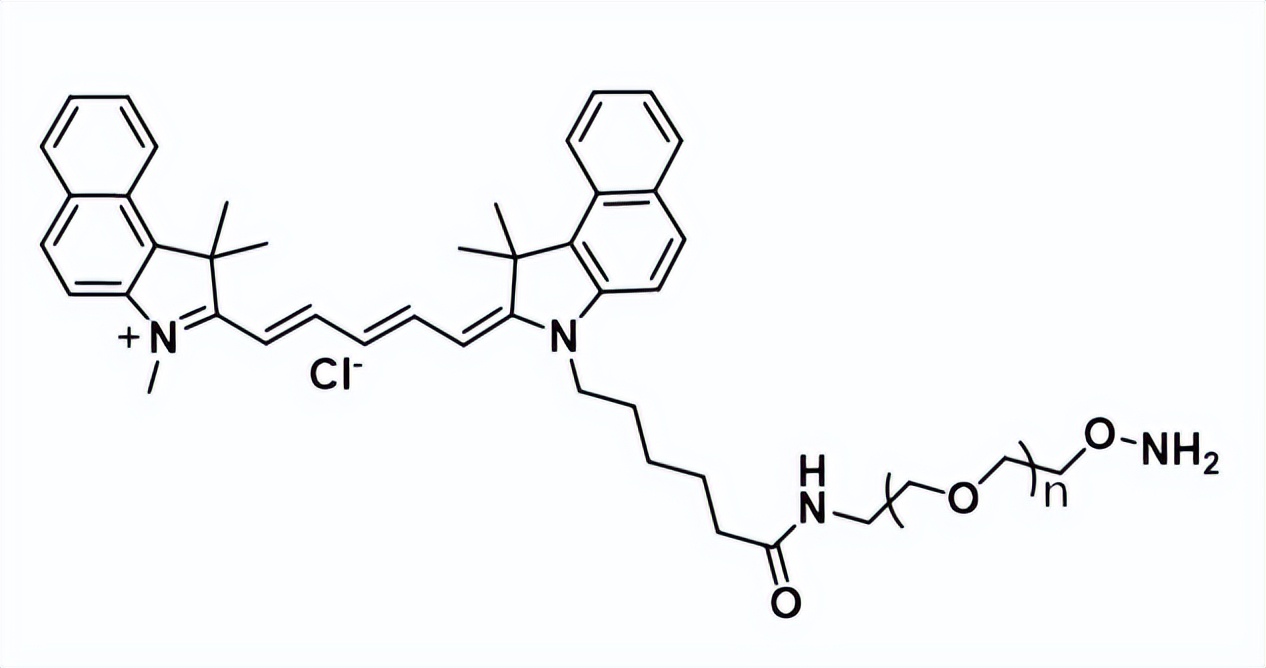 Cy5.5-PEG-Aminooxy is a reactive near-infrared fluorescent dye with ...