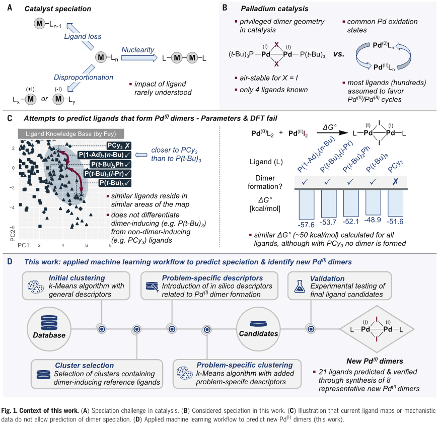 Accelerate dual-core Pd catalyst identification through unsupervised ...