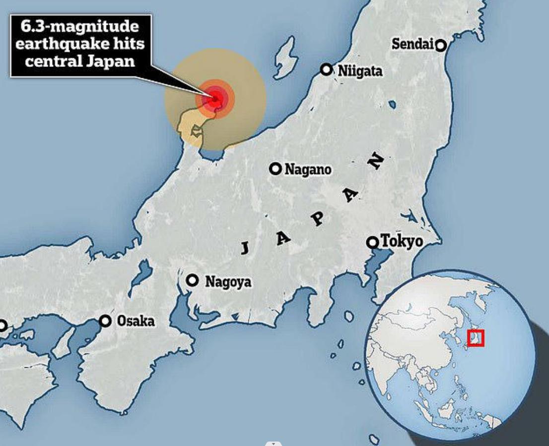 A 6.3-magnitude earthquake occurred in Japan, but did not trigger a ...