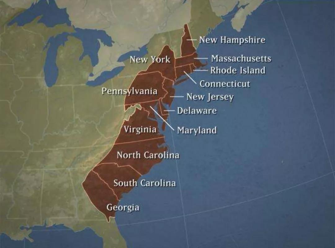 The origin of the thirteen states in North America - iNEWS