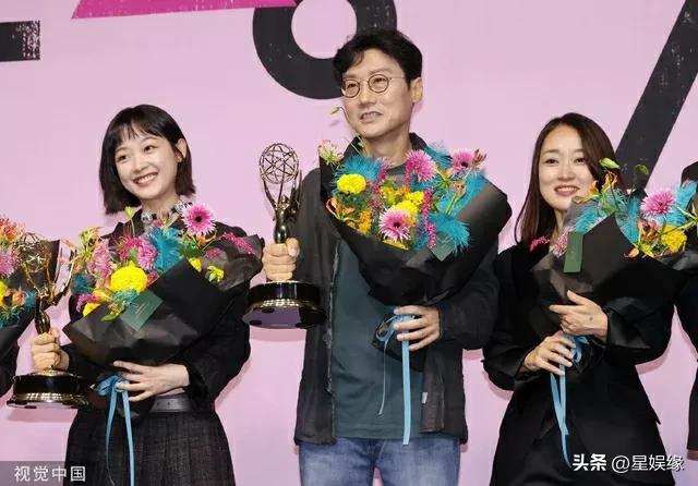Hwang Donghyuk, Lee Yu, Kim Jiyeon, "Squid Game" Emmy Awards ...