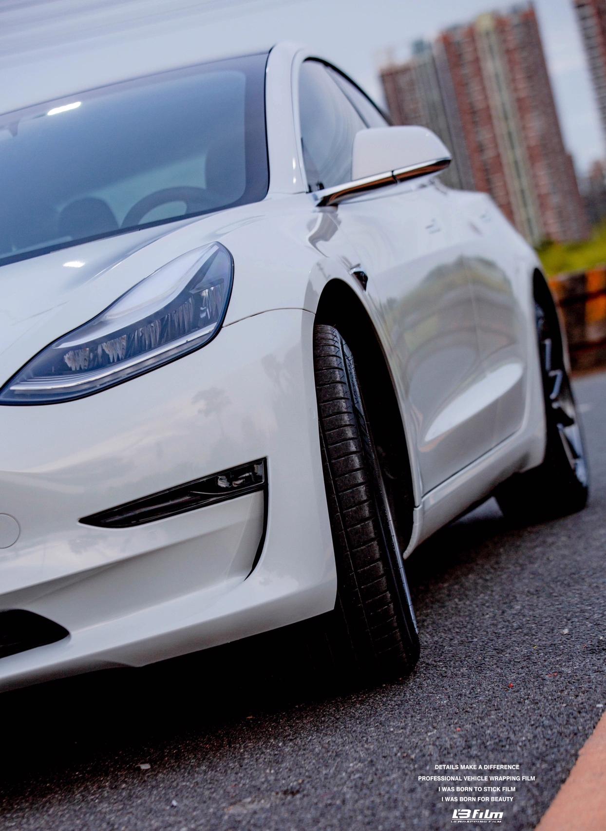 Tesla LB color changing film highlights volcanic ash, cool and elegant ...