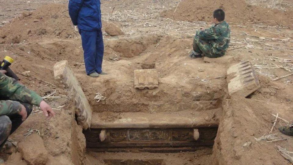 The ancient tombs with countless robbed holes are well preserved, and ...