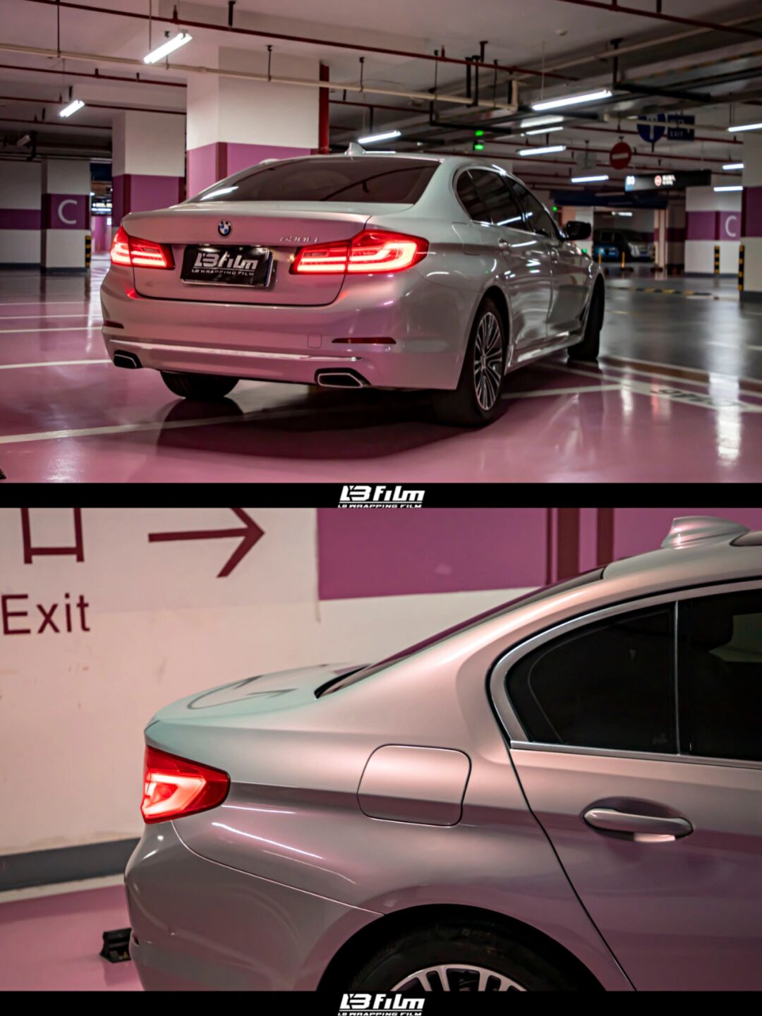 BMW LB color changing film diamond dream volcanic ash, this color is ...