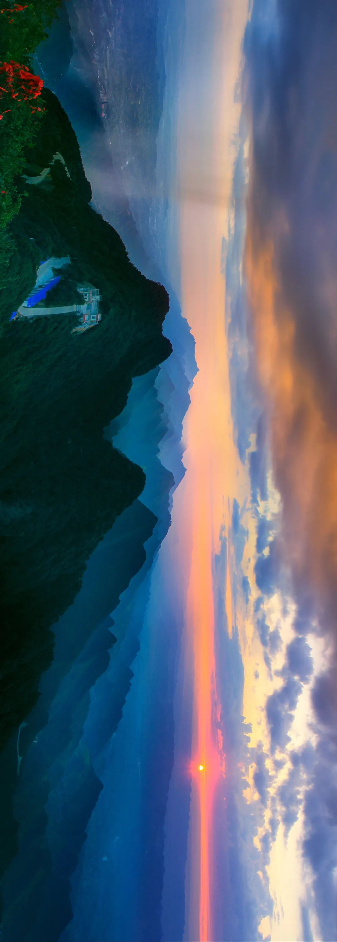 "Huaying Mountain" climbs high to find ancient temples and admires ...