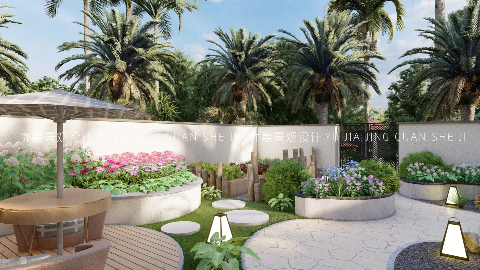 Dislike ordinary gardens without creativity?This idyllic courtyard is ...
