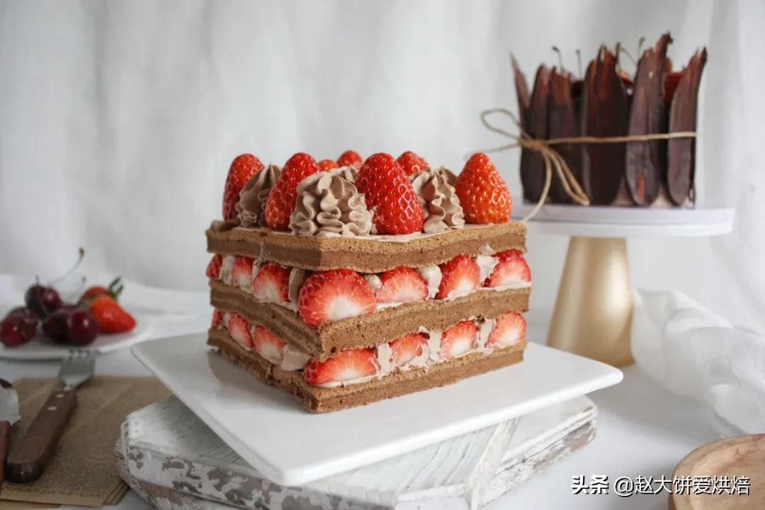 Valentine's Day cake, no need to test the plastering skills, easy to ...