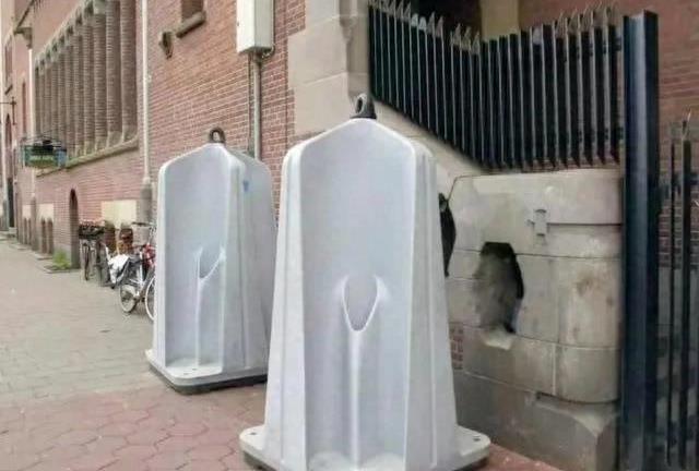 Let women urinate standing on the street. Are open-air public toilets ...