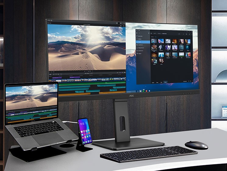 Wonderful!AOC U34P2M wide color gamut commercial display, restore the ...