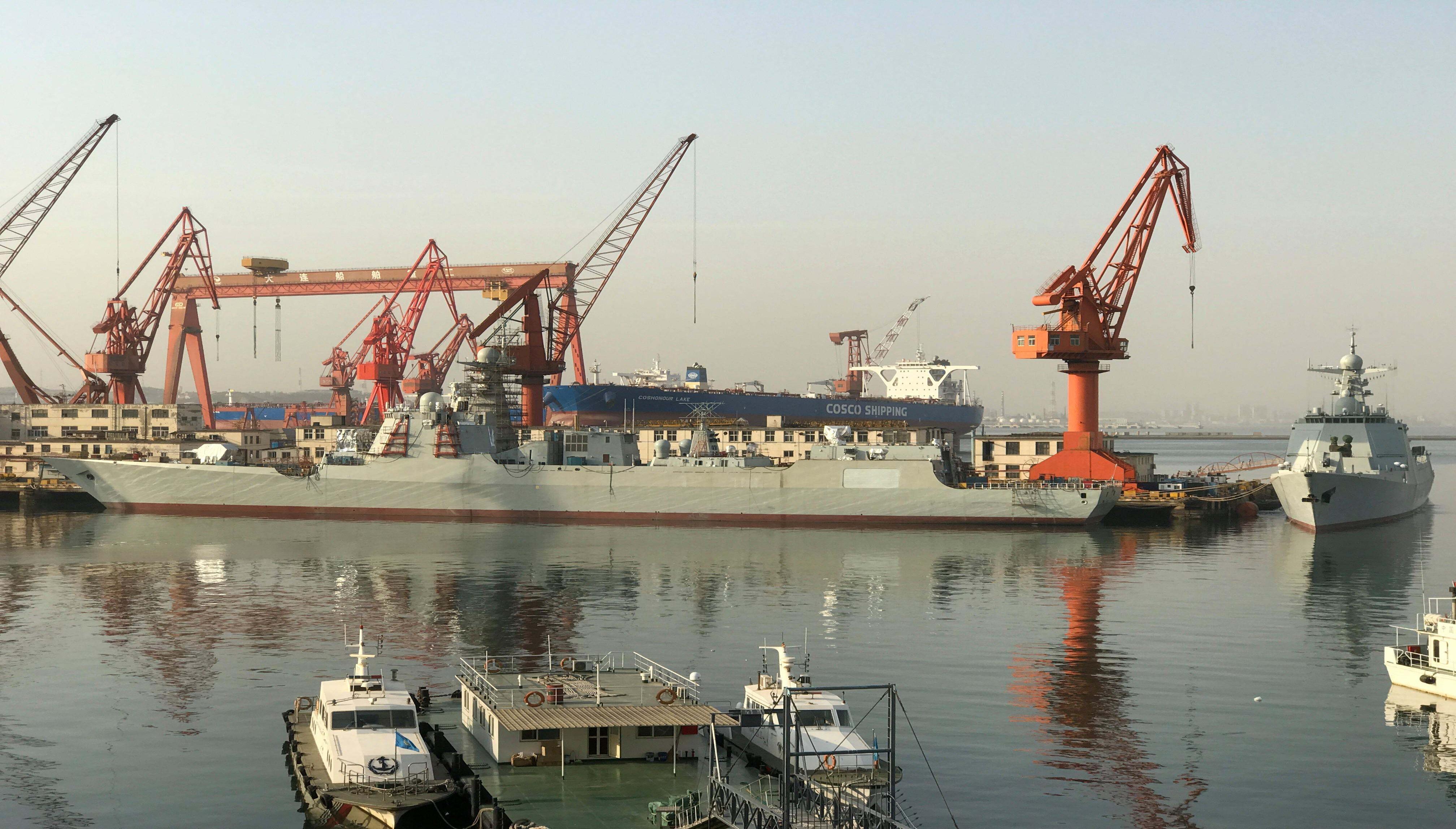 There are 055 with 112 pits that are not made, and 052D with 64 pits, but they are still making ...