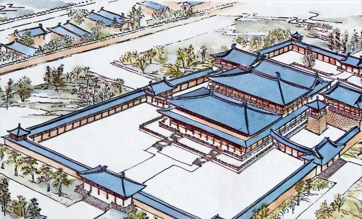 The Layout of the "Three Entering Courtyards" in the Palace ...