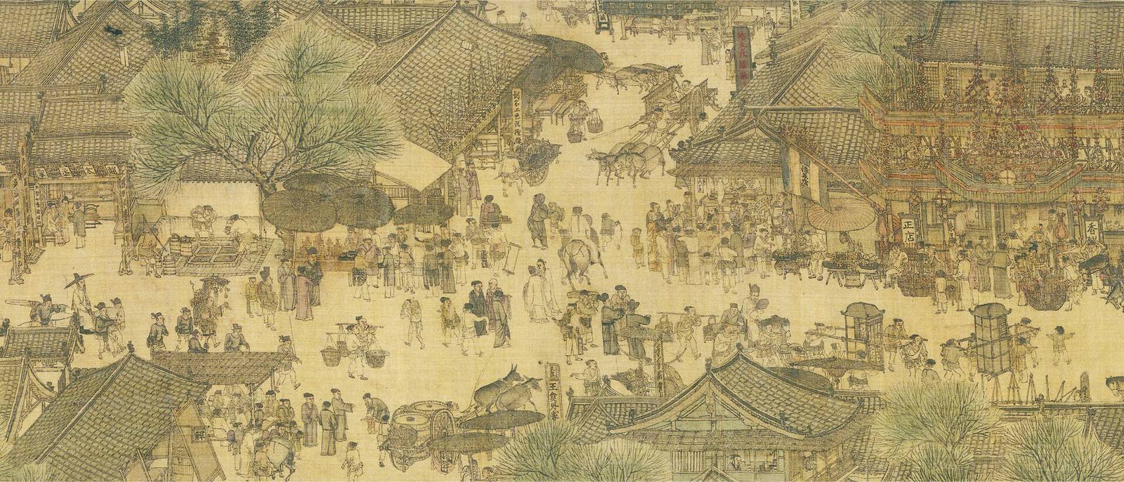 A thousand-year-old painting in the Song Dynasty, painting boats but ...