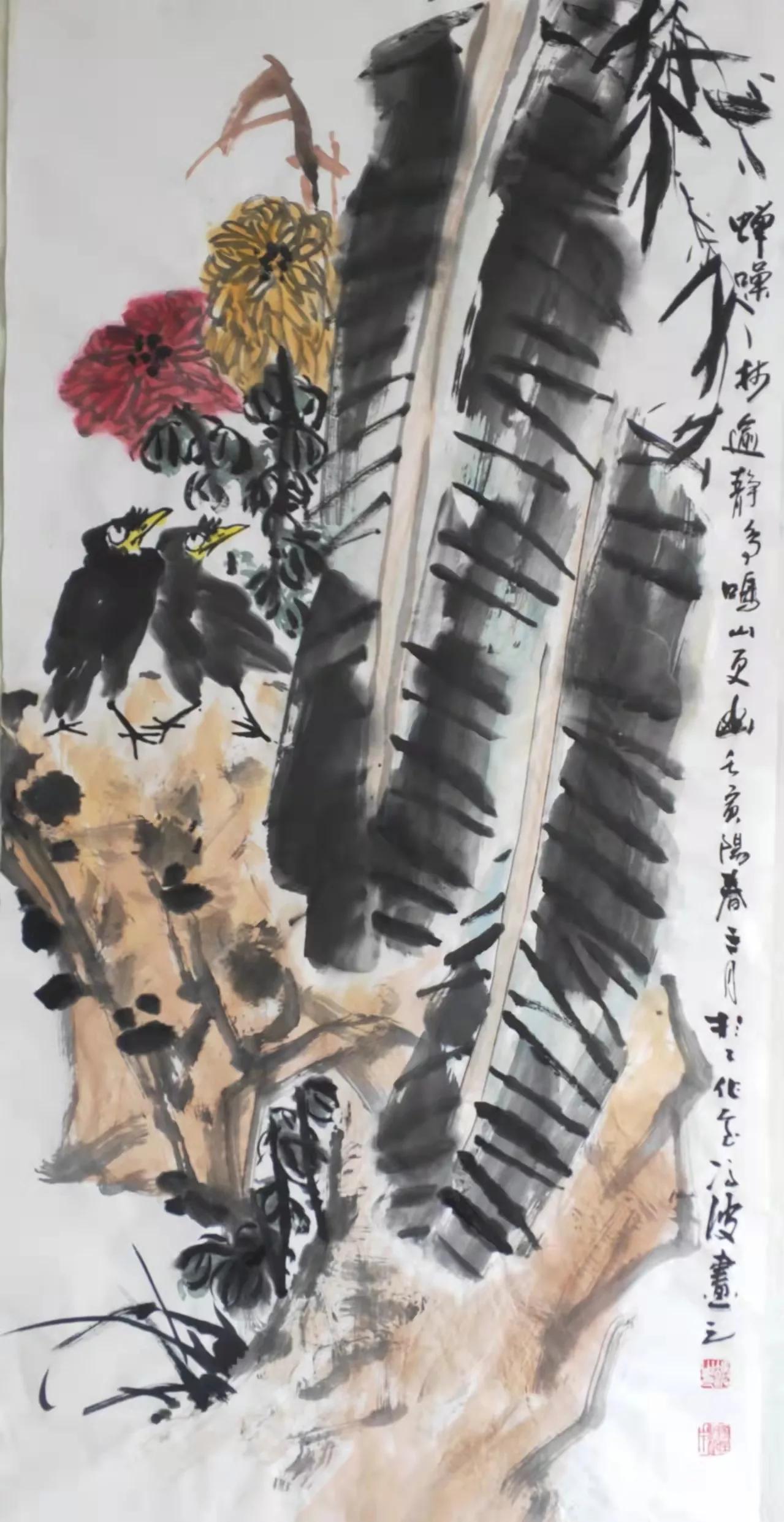 Appreciation of the works of Feng Bo, a famous painter in the world of ...