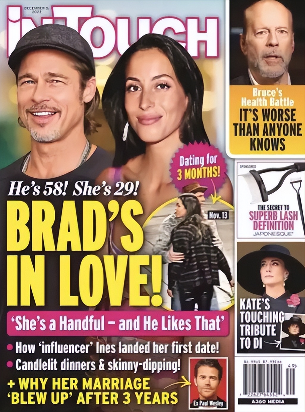Brad Pitt and the glamorous model quickly finished because she didn't ...