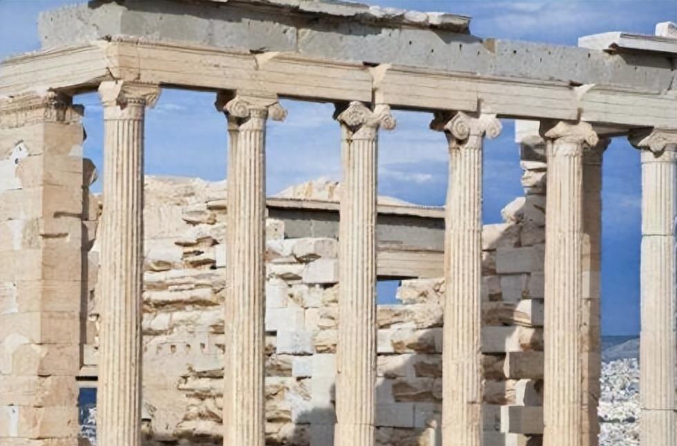 Ancient Greek Dolbin Palace, located on the highest point of the ...