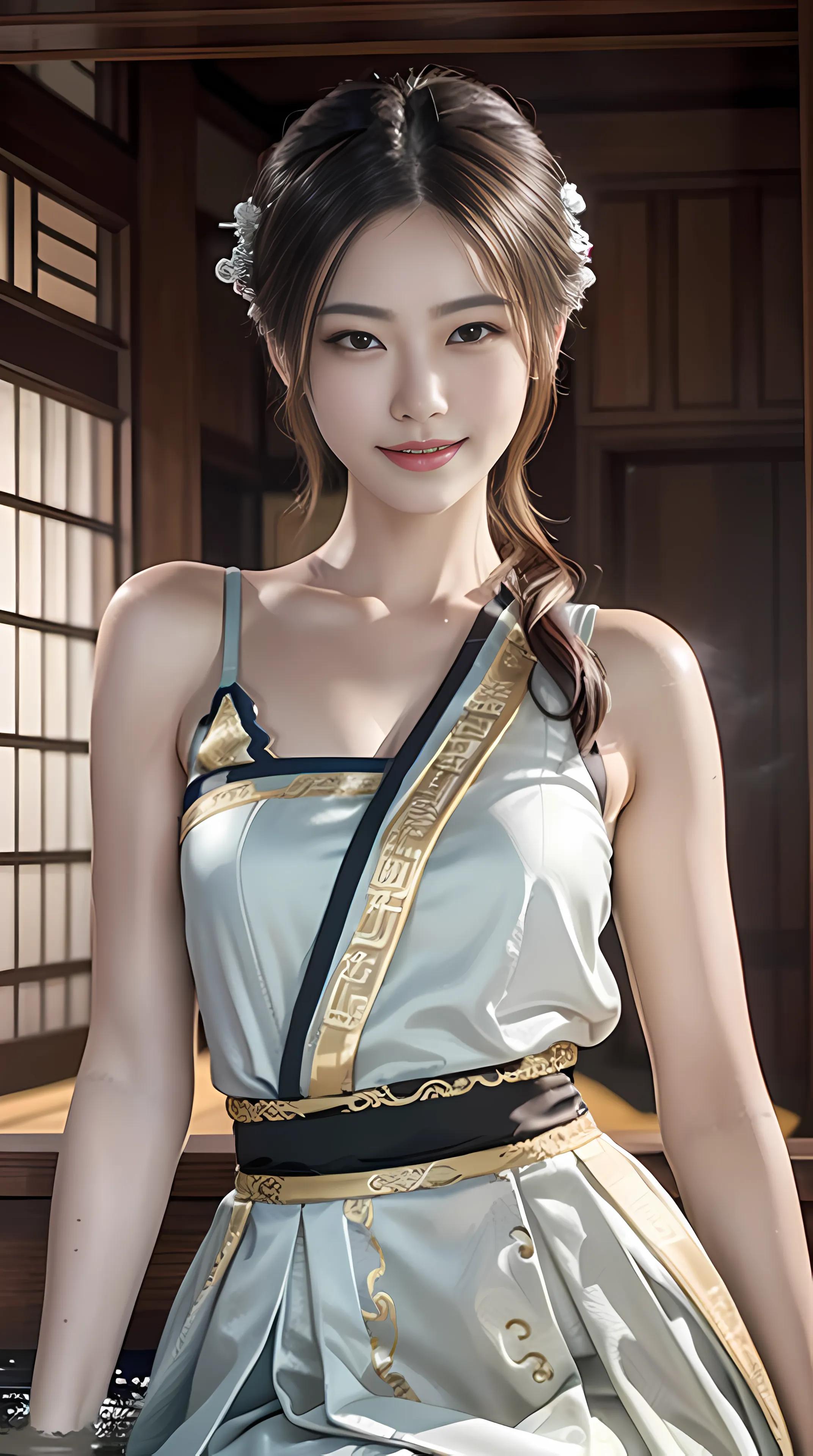 AI beauties - the way of summer vacation for young ladies in Hanfu - iMedia