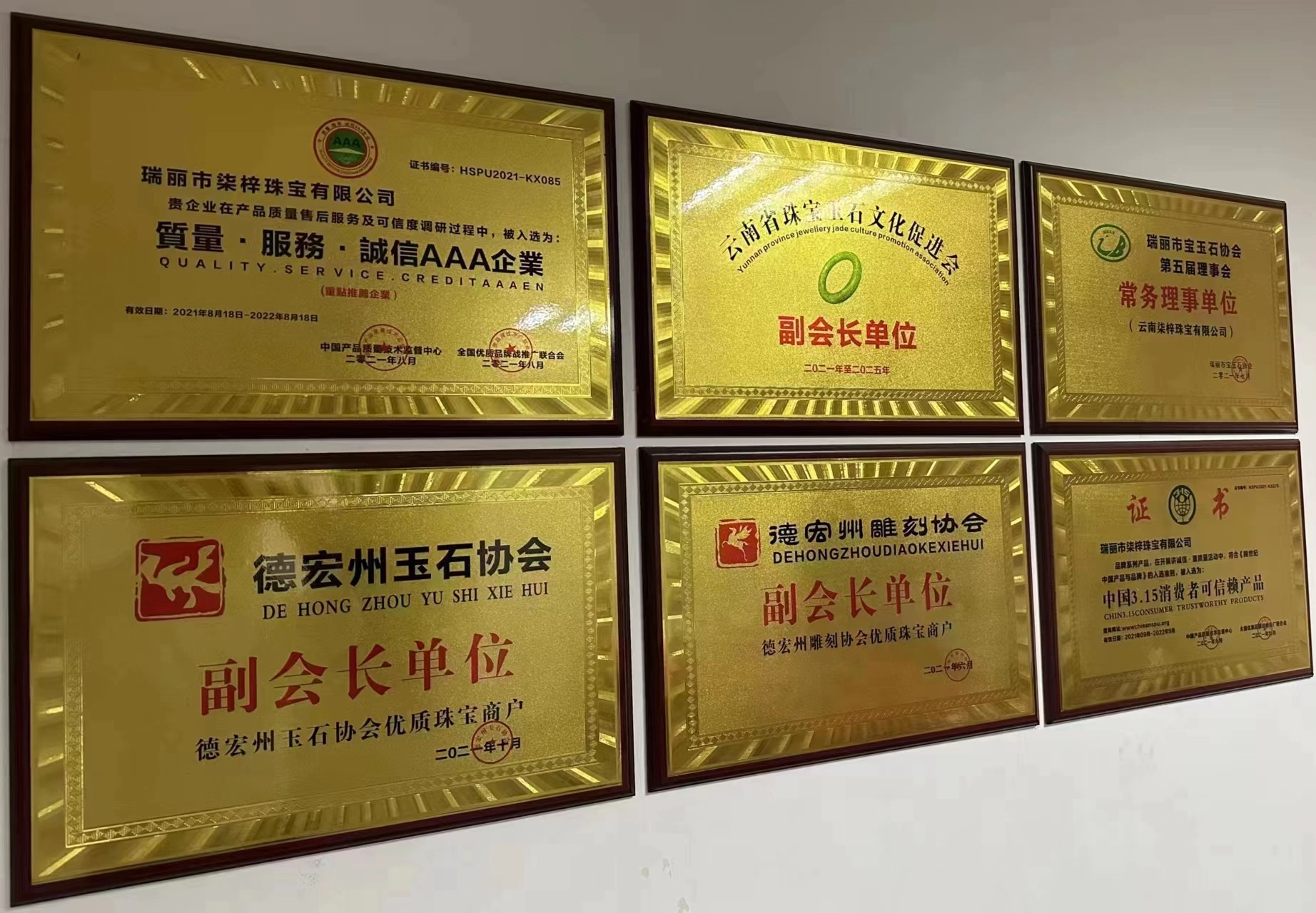 Teacher He Jincai, Senior Consultant of Qizi Jewelry in Ruili City ...