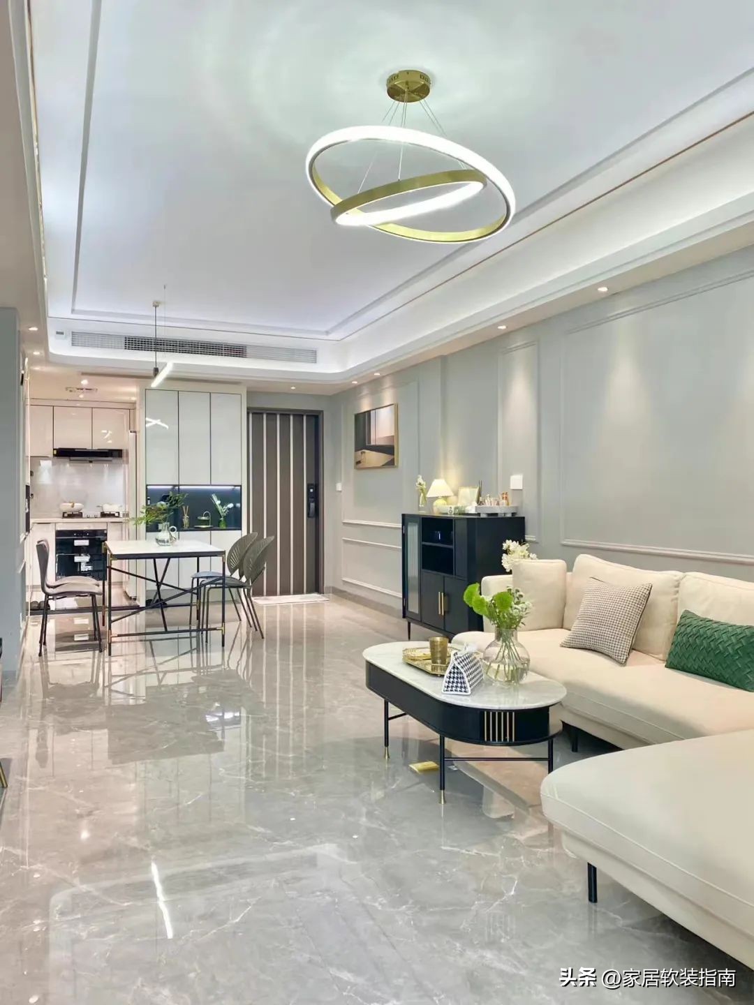 Her house is 95 square meters with three bedrooms, not luxurious but ...