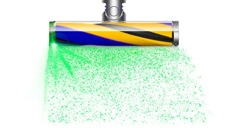 The new Dyson Gen5detect features a brighter laser to light up more ...