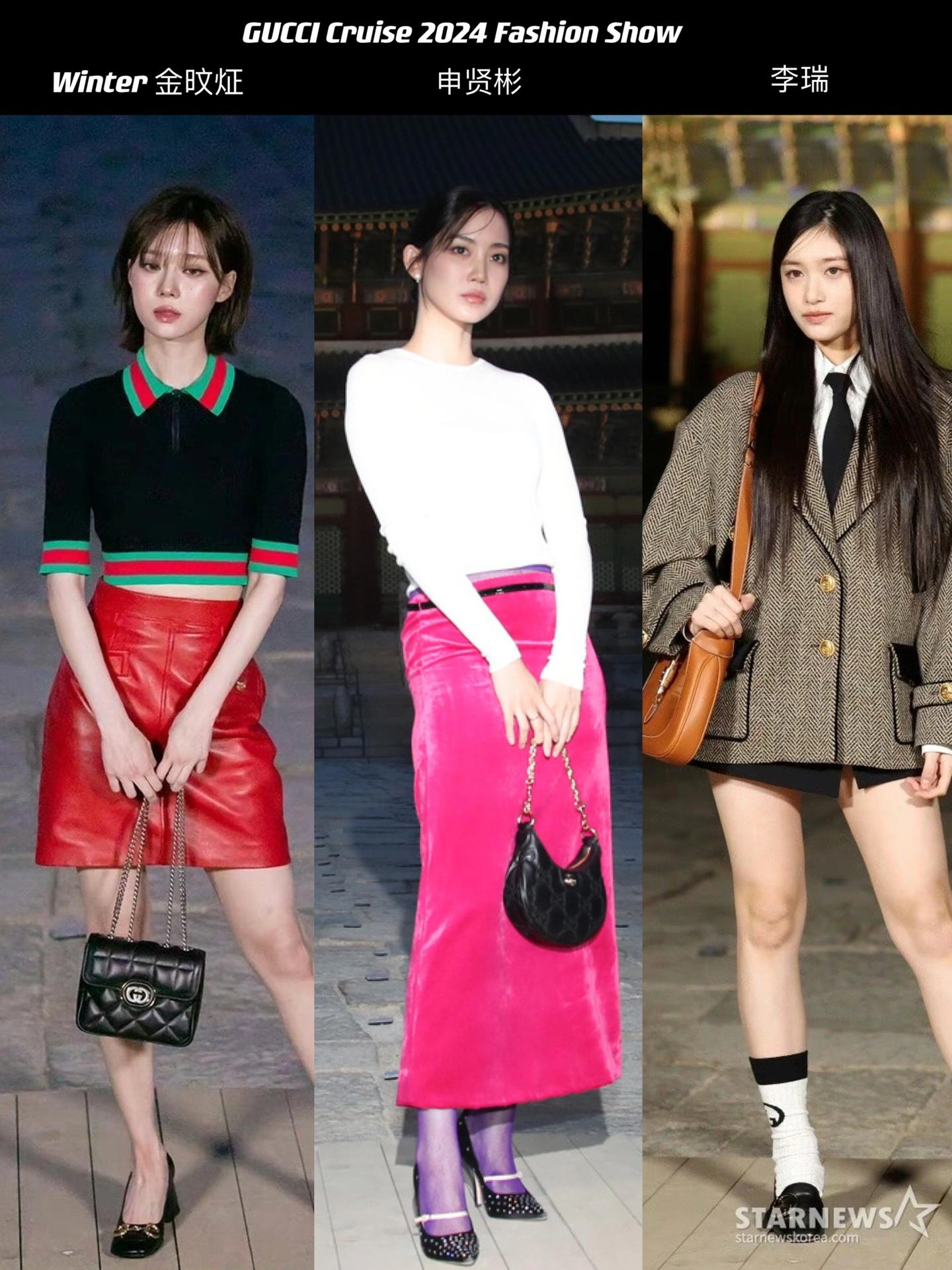 Korean stars are out to help the Gucci show, female idols are very eye ...