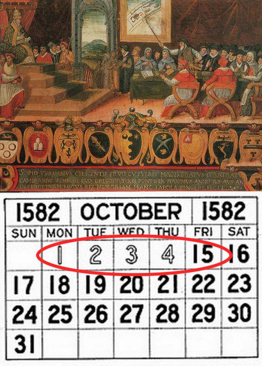 日曆上1582年10月份，有10天憑空消失了，這些天到底發生了什麼？ - 資訊咖