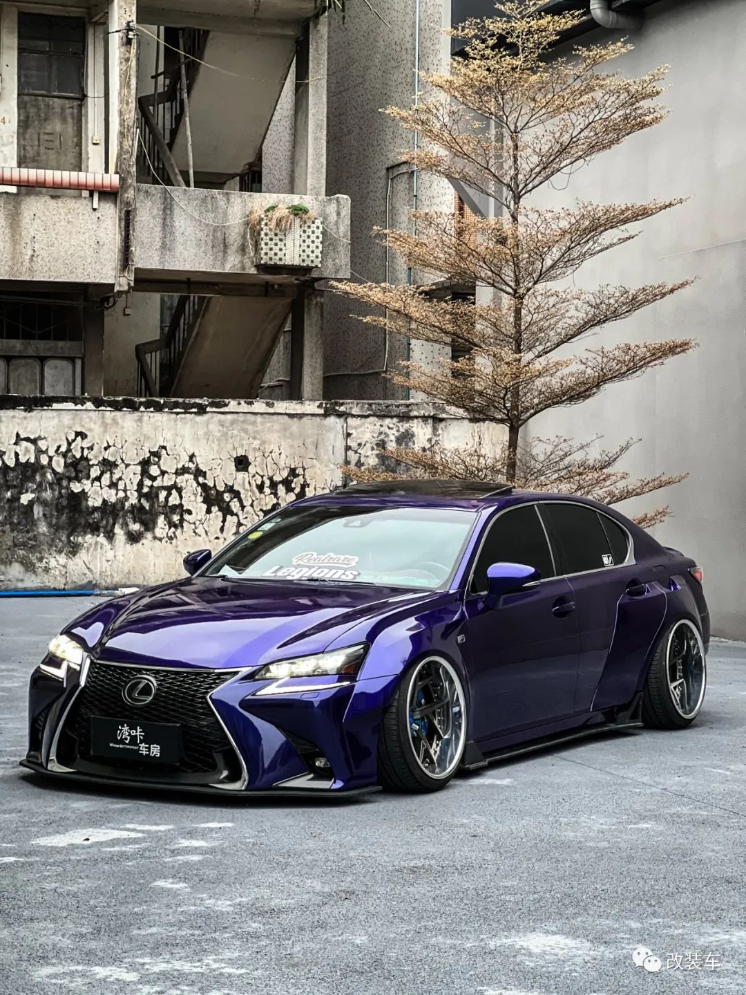 Wide body posture wind Lexus GS300, 8 pieces of 1087 can't stop my ...