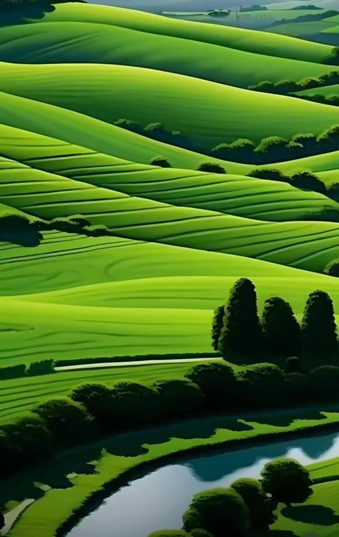 Quiet and romantic water ripples, the soft autumn scenery is ...