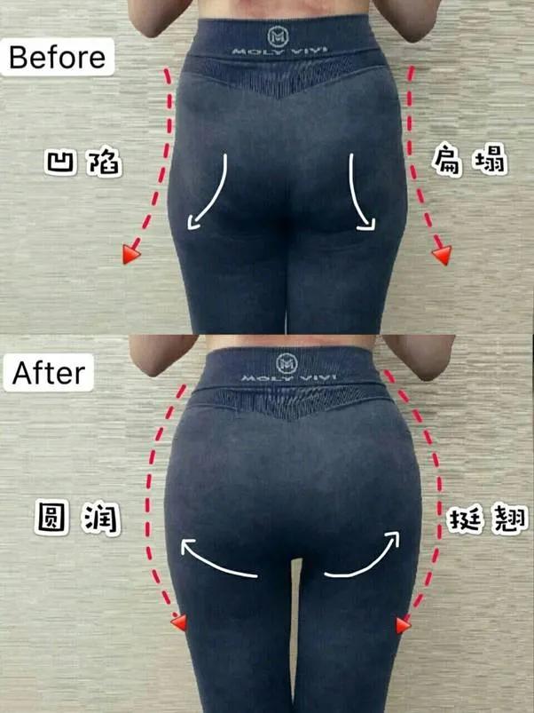 The sides of the butt are "sunk inward", how to train the meat on both ...