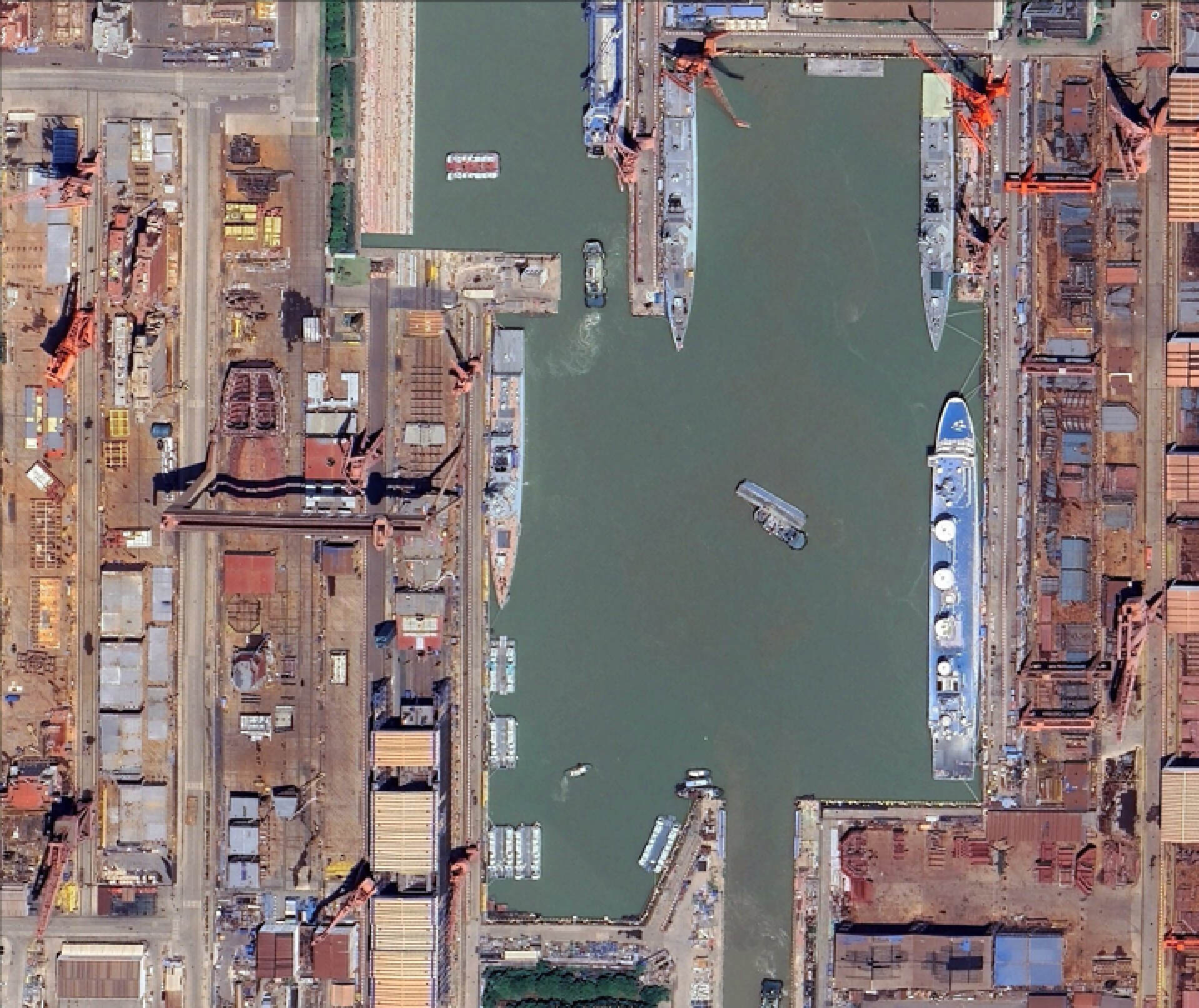 The shipbuilding capacity is 232 times that of the United States, and ...