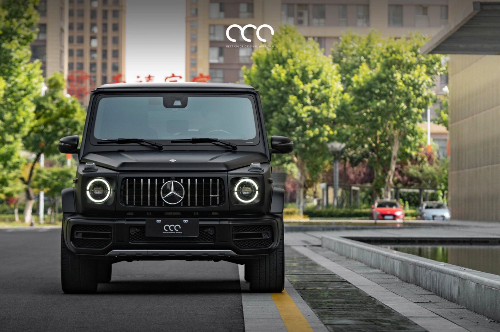 Mercedes-Benz diffuse color change film is super sub-black, and the ...