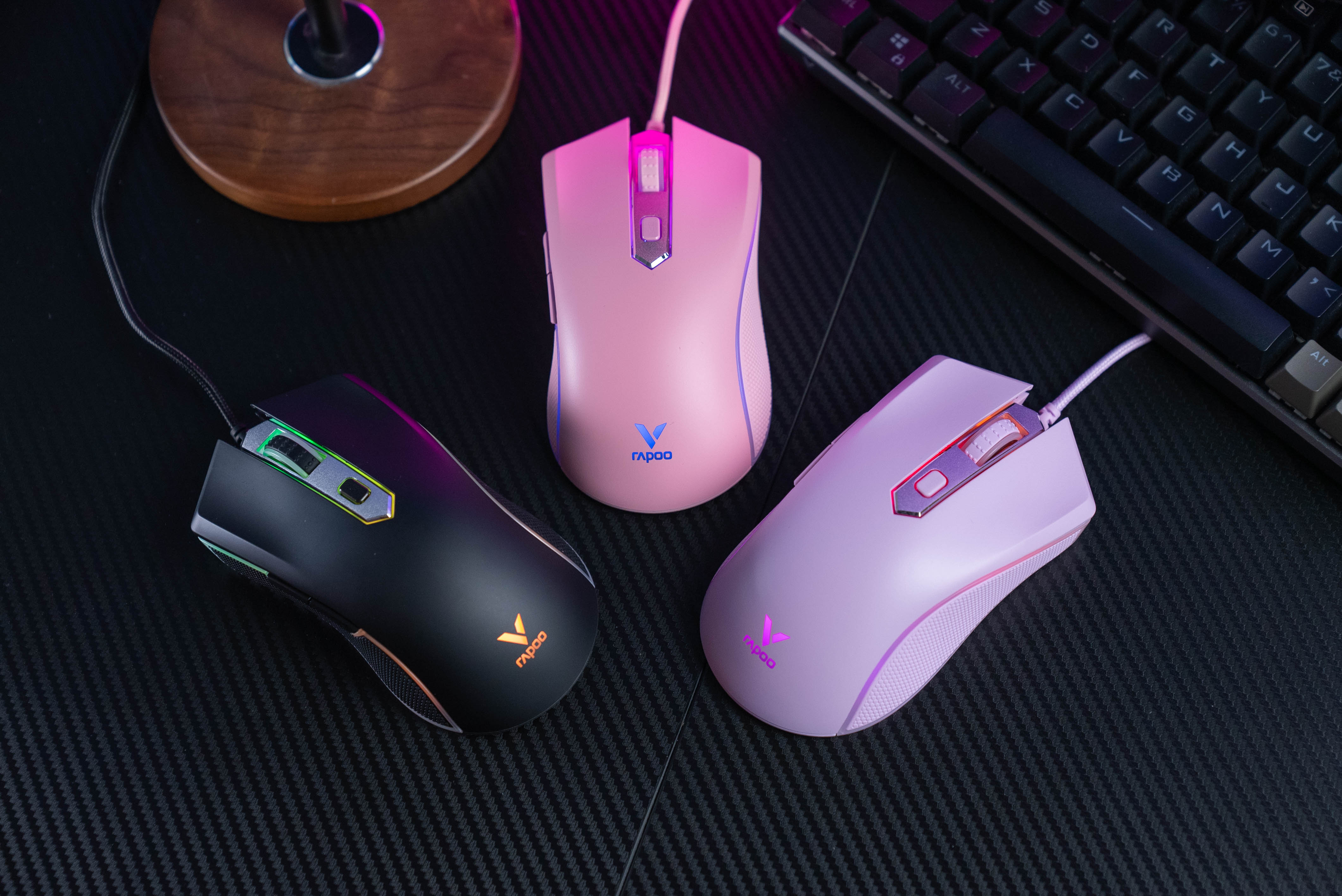 Rapoo V28S Symphony RGB Gaming Mouse Picture Tour: Colorful family ...