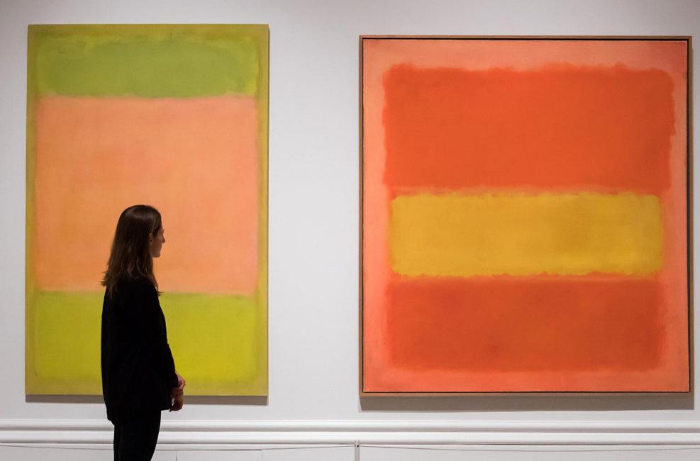 American abstract painter Mark Rothko: Use large blocks of solid color ...