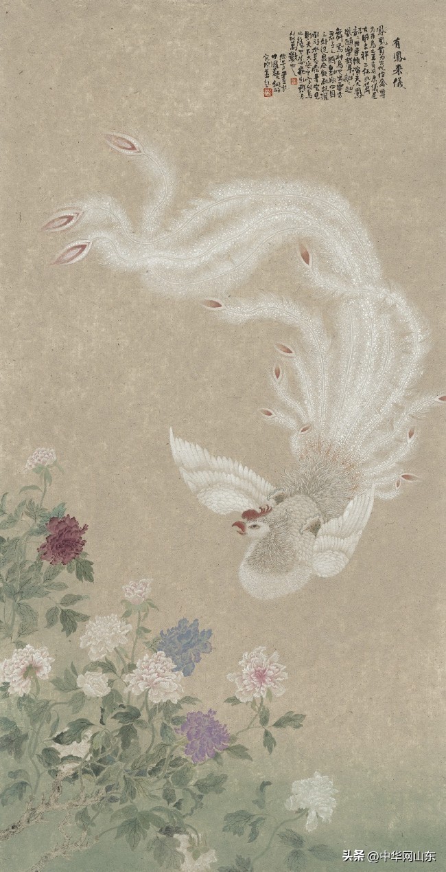 Famous painter Wang Defang: The phoenix is a symbol of good luck, well ...