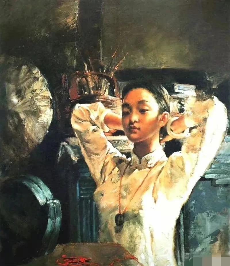 The 18-year-old Zhou Xun once made a "human model" exposure, a picture ...