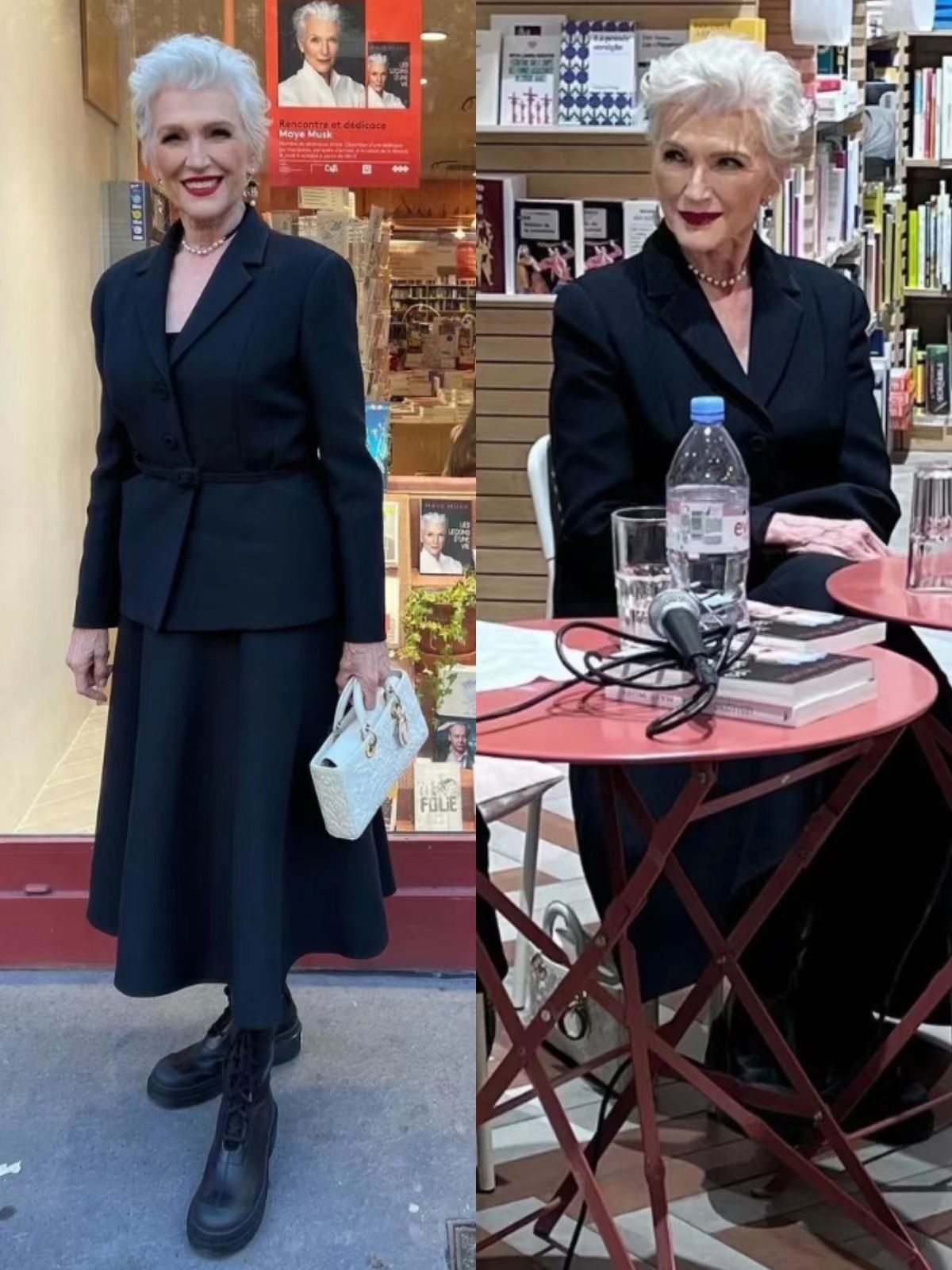 This 70+ white-haired grandmother is still so young, with generous ...