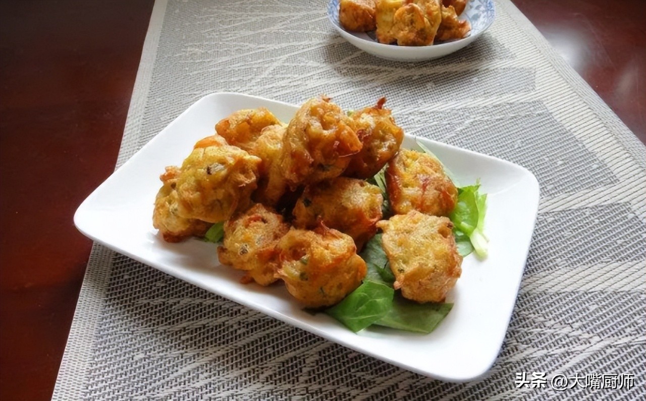 Fried radish balls, it is wrong to add flour and starch, add one of ...