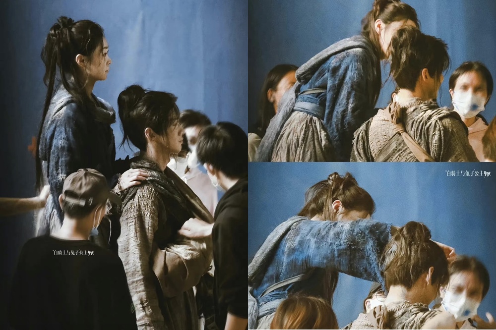 The behind-the-scenes footage of "Long Wind Crossing" is exposed, Bai Jingting and Song Yi are ...