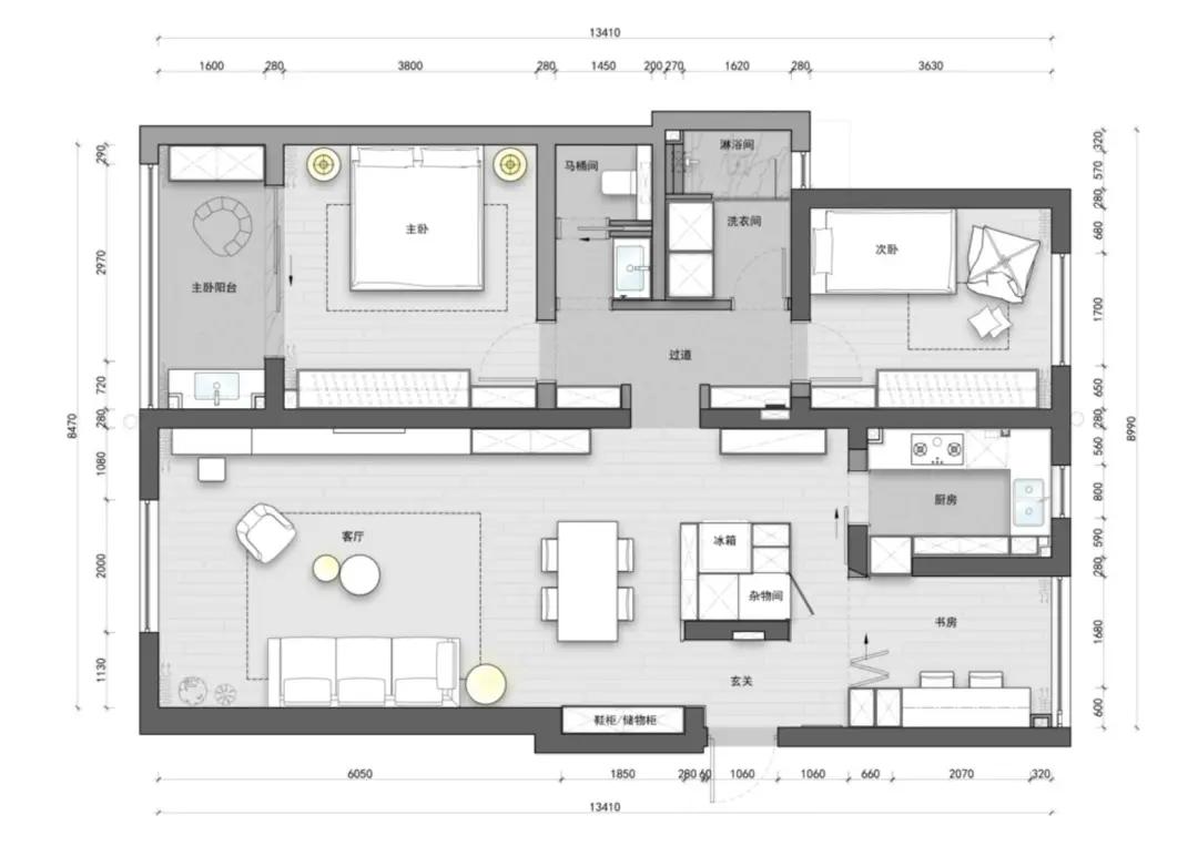 In the new home of 85 square meters, the hallway design is so ingenious ...
