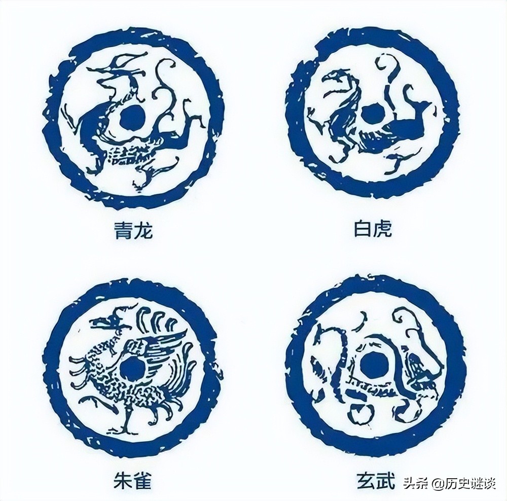 The four divine beasts, Qinglong and White Tiger, and Suzaku Xuanwu ...