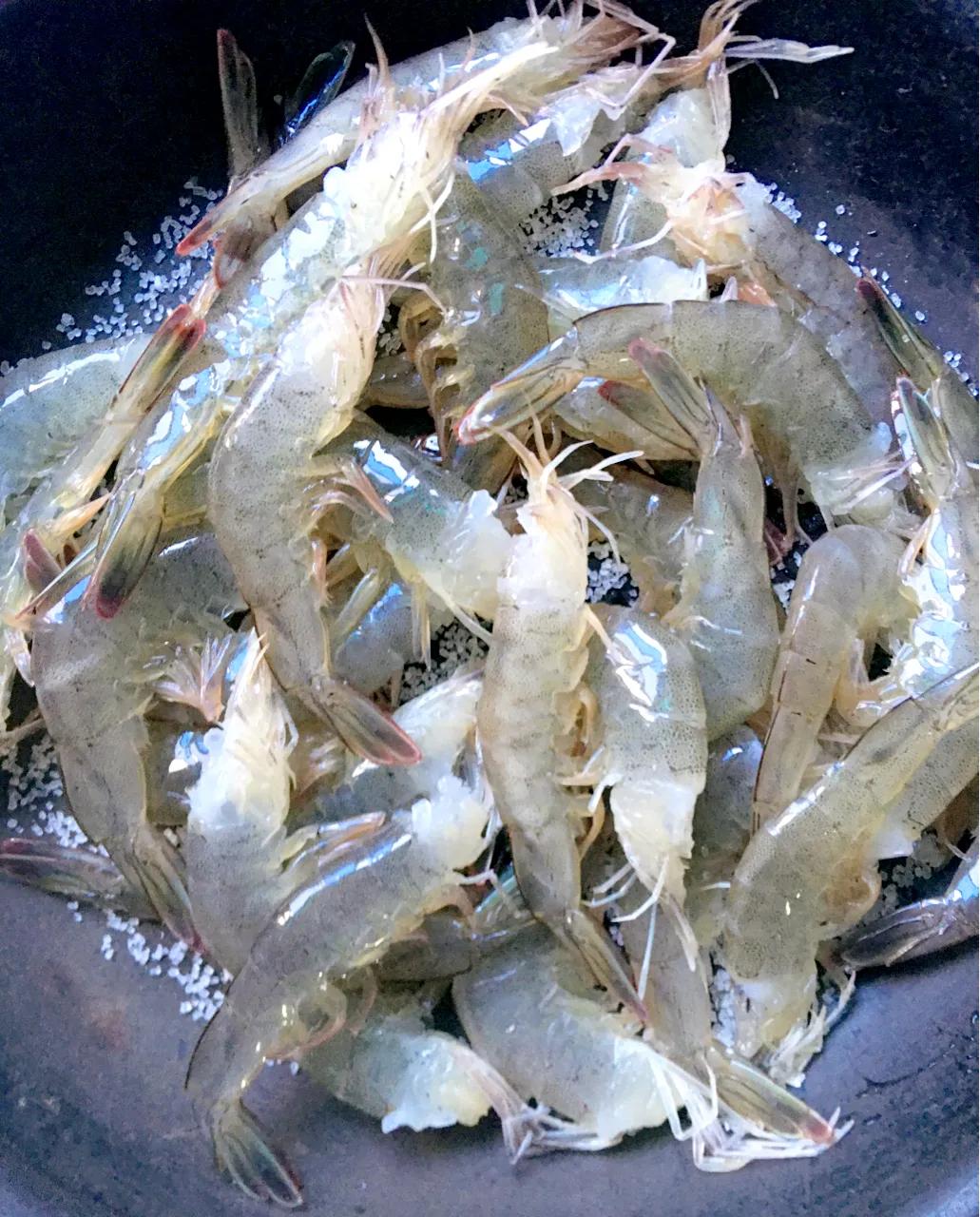 DIY home-cooked gourmet home-cooked salt-baked shrimp to replenish ...