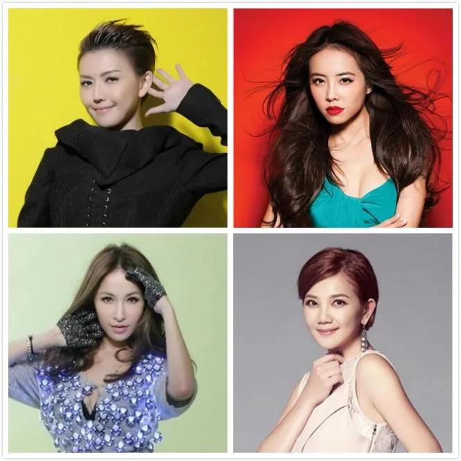 The "Four Little Queens" of the Hong Kong and Taiwan music scene, Jolin ...