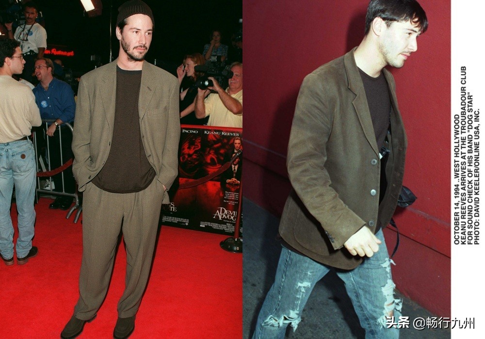 The originator of casual suit styling is him!Dress from Keanu Reeves ...